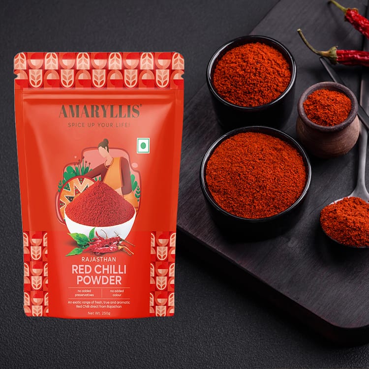 Premium Mathania Red Chilli Powder – Mild Heat, Deep Red Color ...